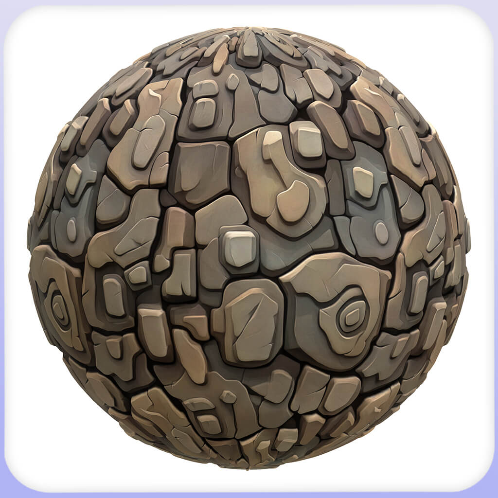 Stylized Stone Seamless Texture by zames1992d