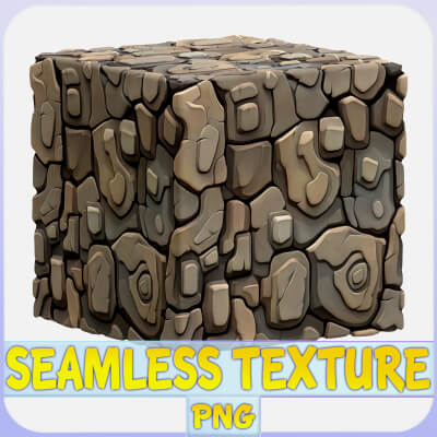 Stylized Stone Seamless Texture by zames1992d
