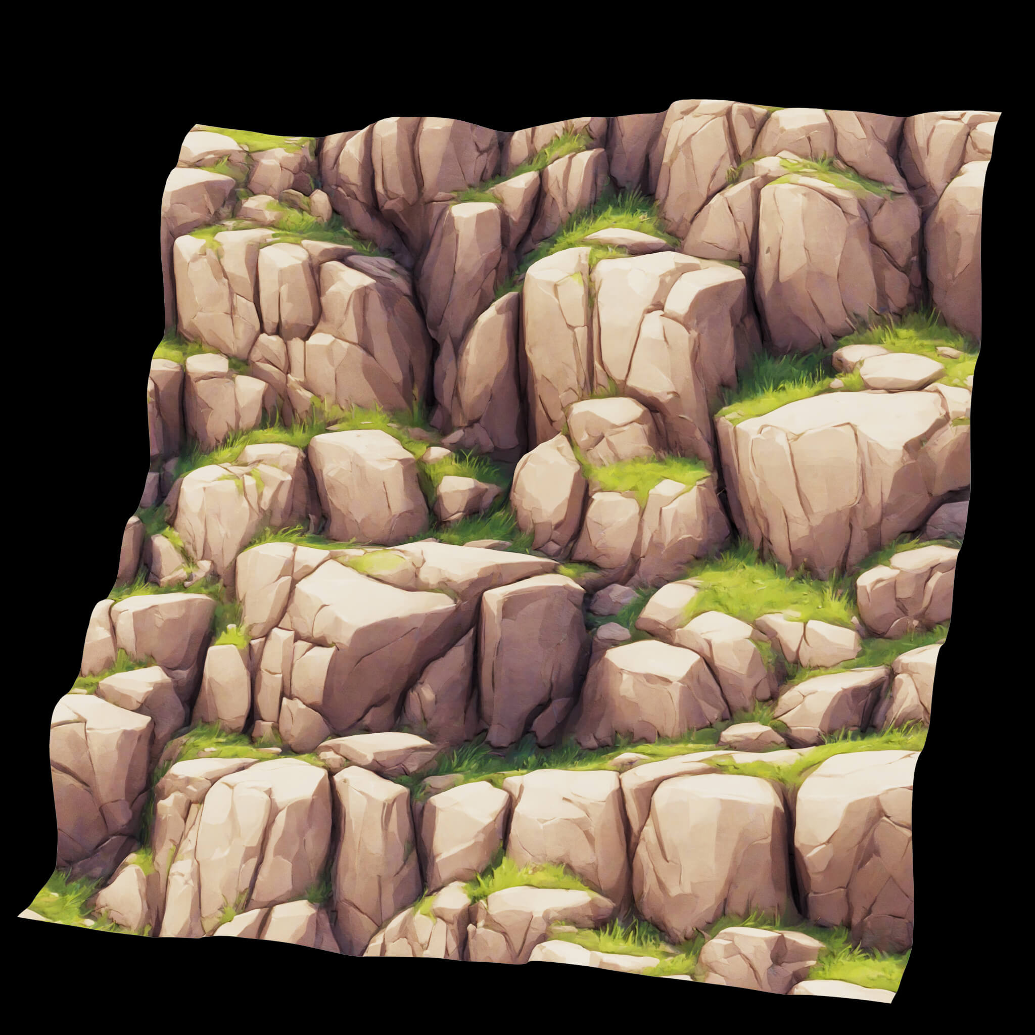 Stylized Stone V1 Seamless Texture by zames1992d