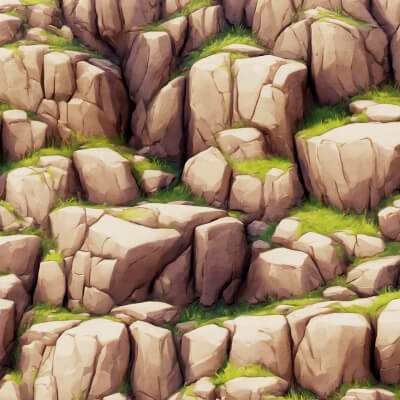 Stylized Stone V1 Seamless Texture by zames1992d