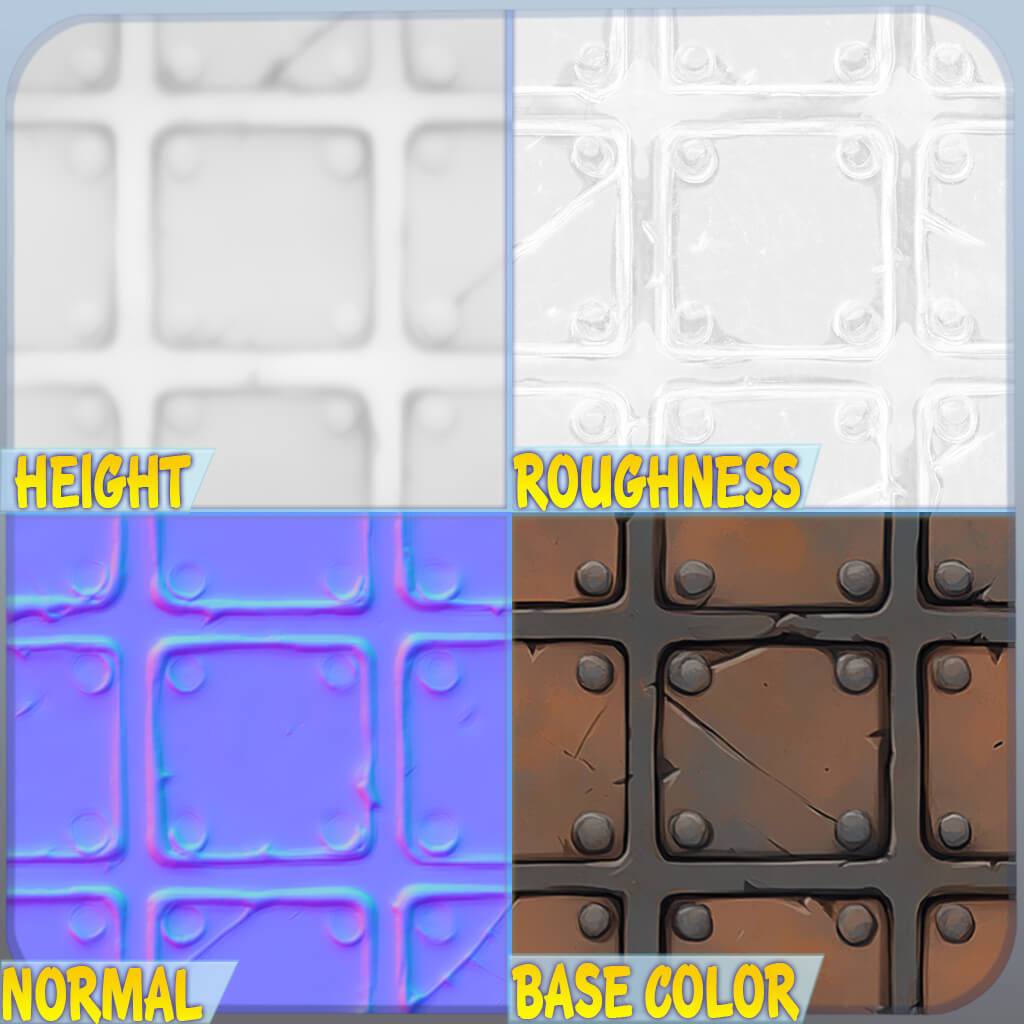 Stylized Tile Seamless Texture by zames1992d