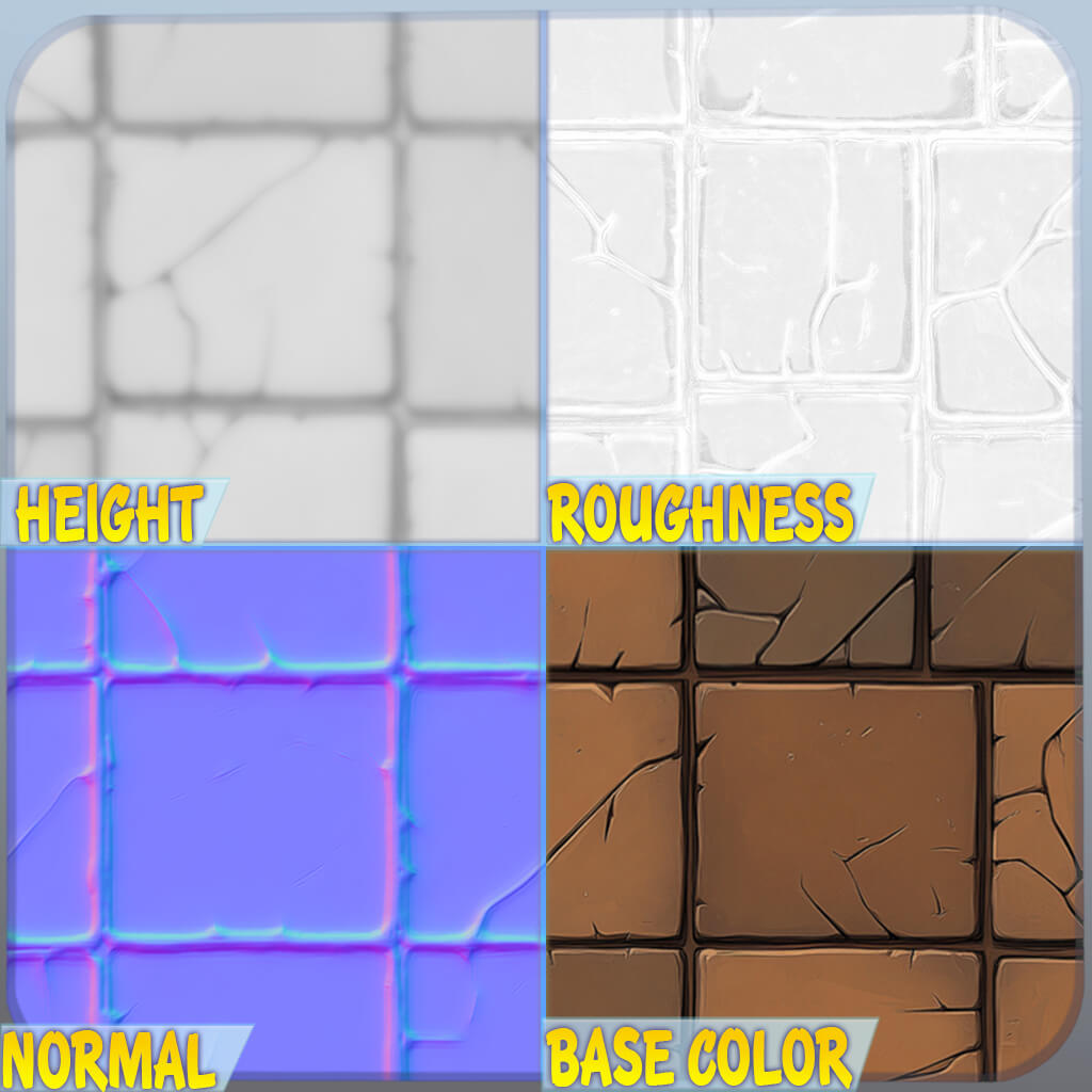 Stylized Tile Seamless Texture by zames1992d