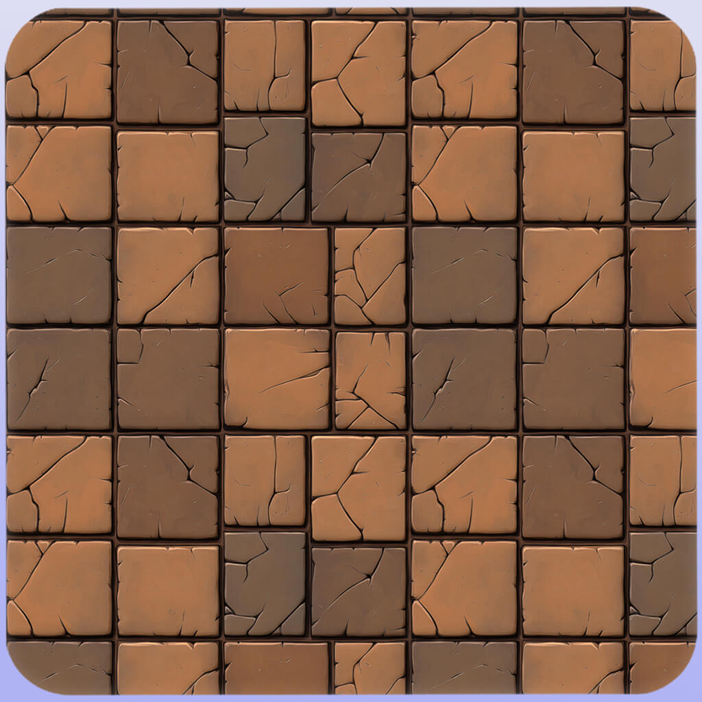 Stylized Tile Seamless Texture by zames1992d