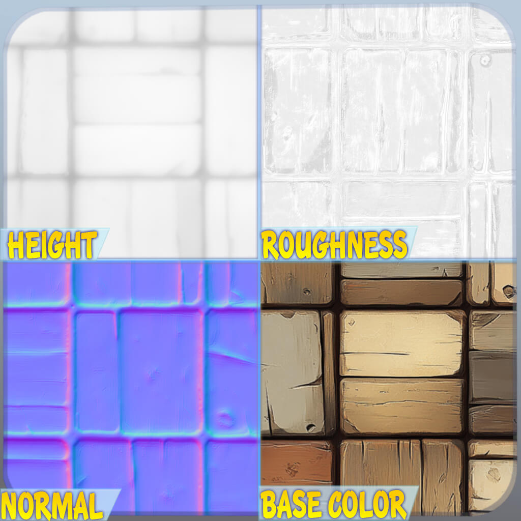 Stylized Tile Seamless Texture by zames1992d