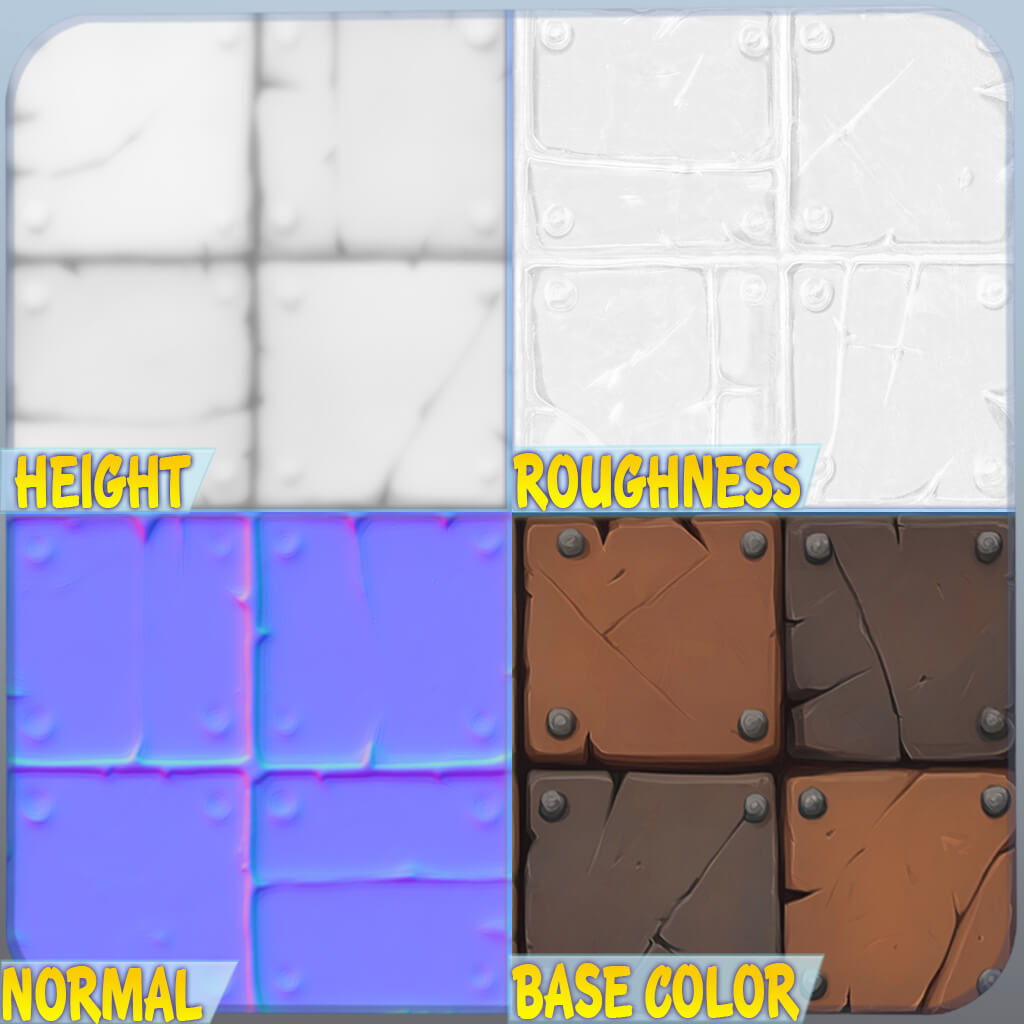 Stylized Tile Seamless Texture by zames1992d