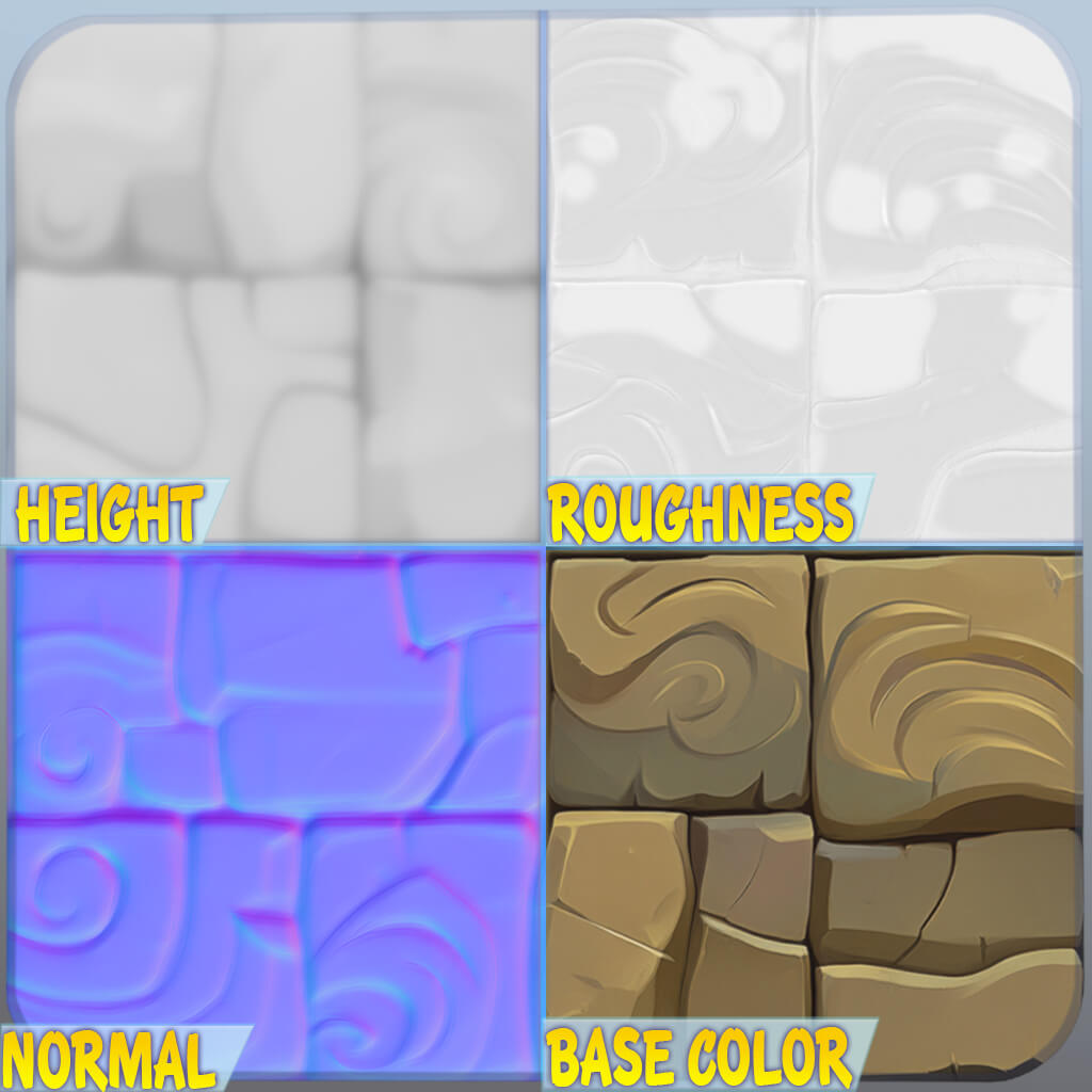 Stylized Tile Seamless Texture by zames1992d