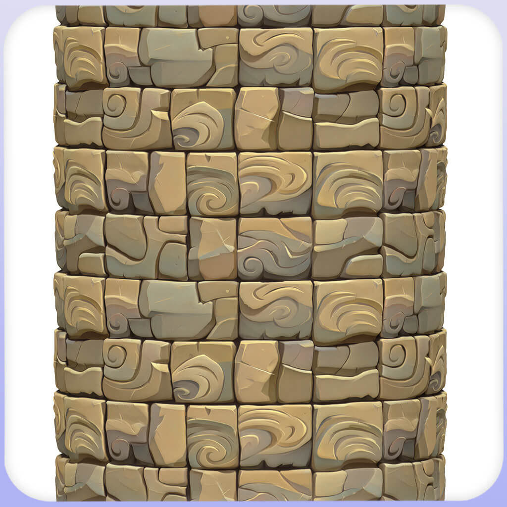 Stylized Tile Seamless Texture by zames1992d