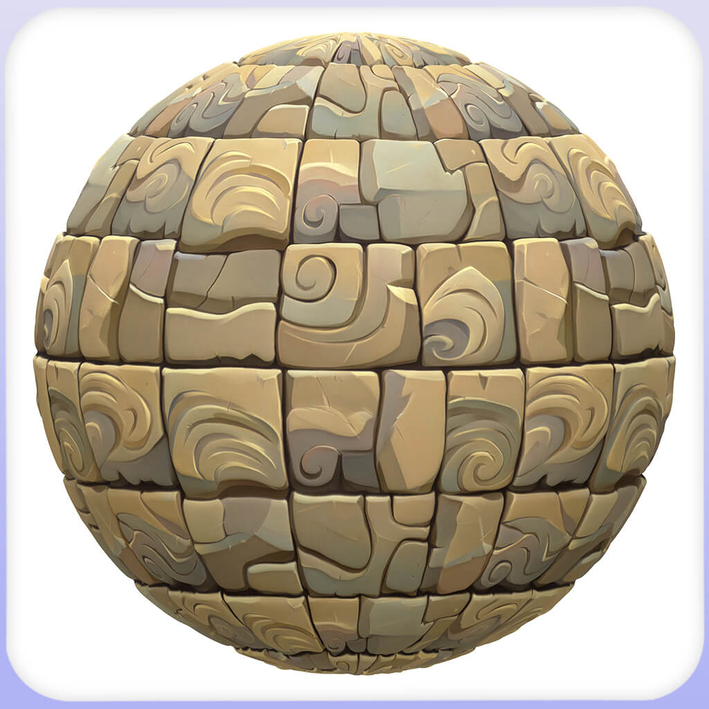 Stylized Tile Seamless Texture by zames1992d