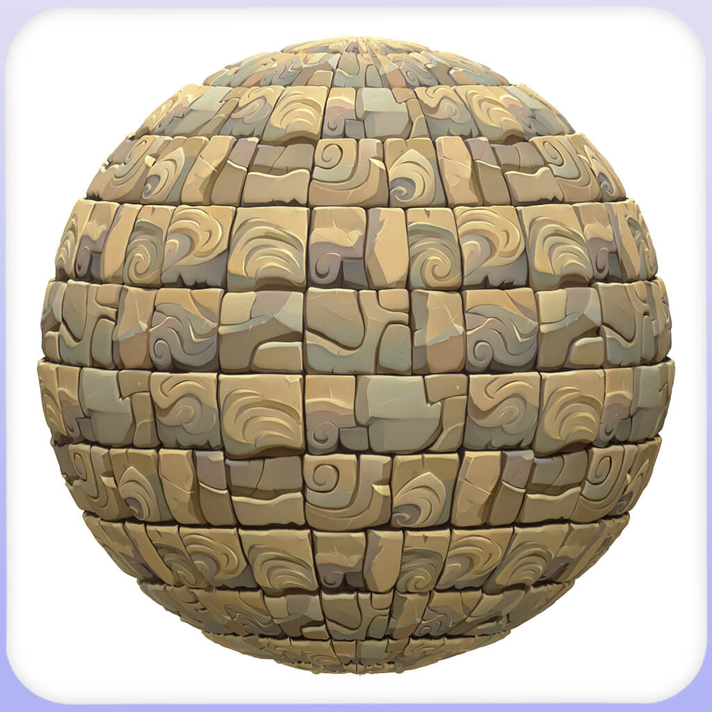Stylized Tile Seamless Texture by zames1992d