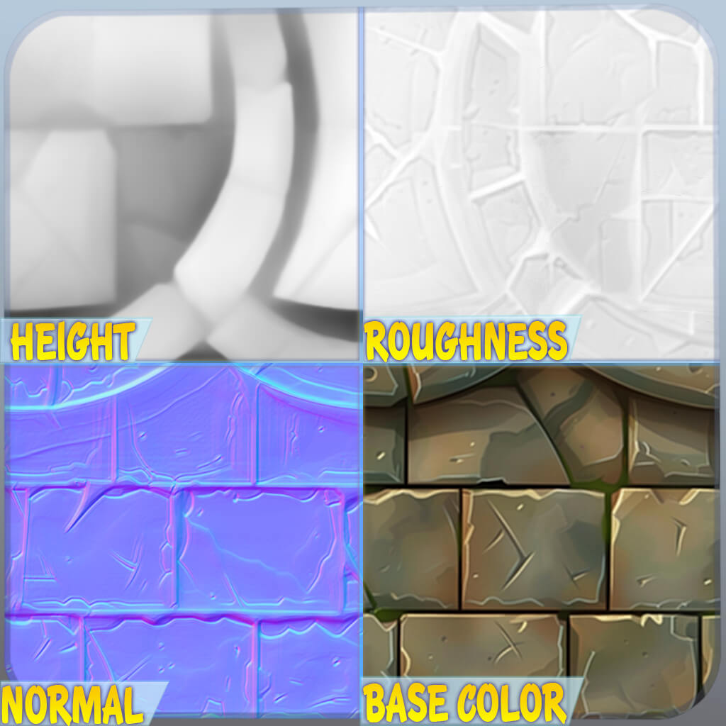 Stylized Wall Seamless Texture by zames1992d