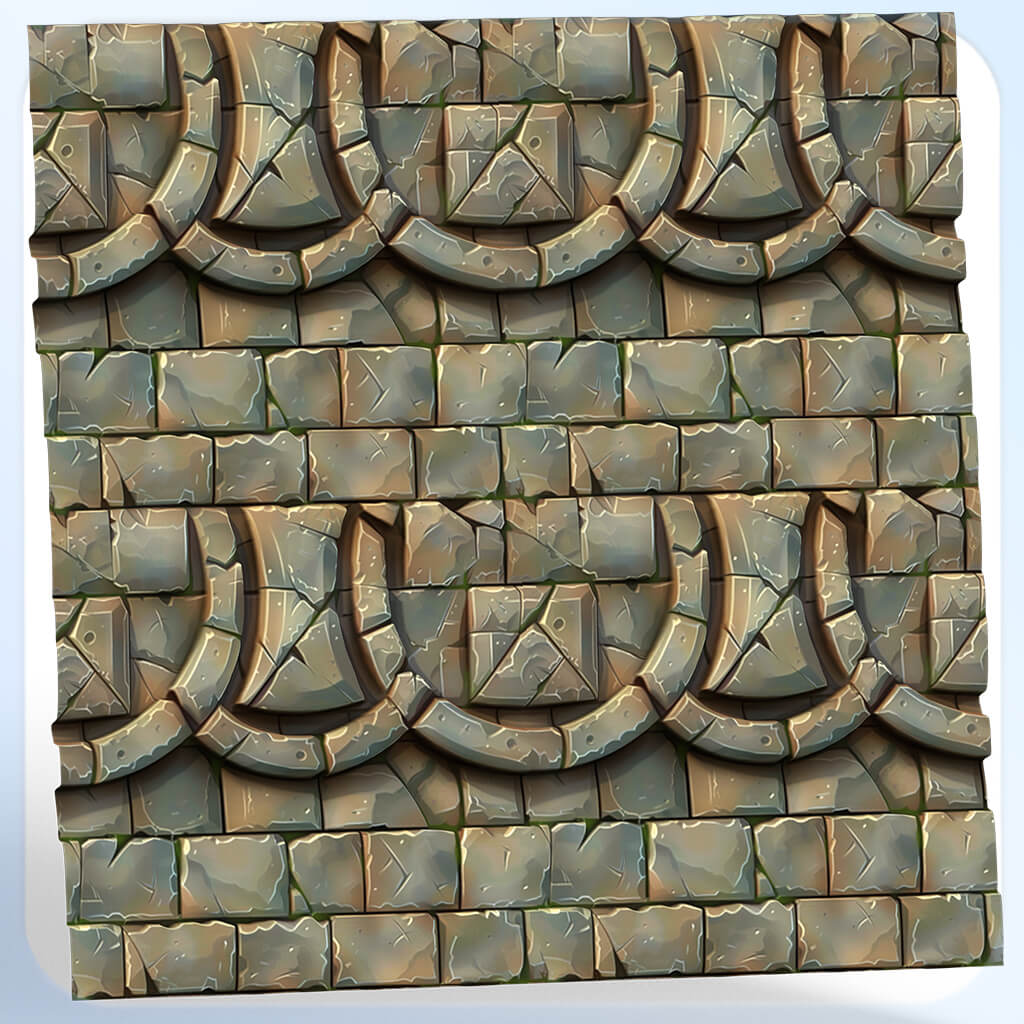 Stylized Wall Seamless Texture by zames1992d