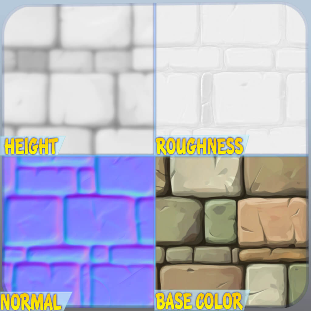 Stylized Wall Seamless Texture by zames1992d
