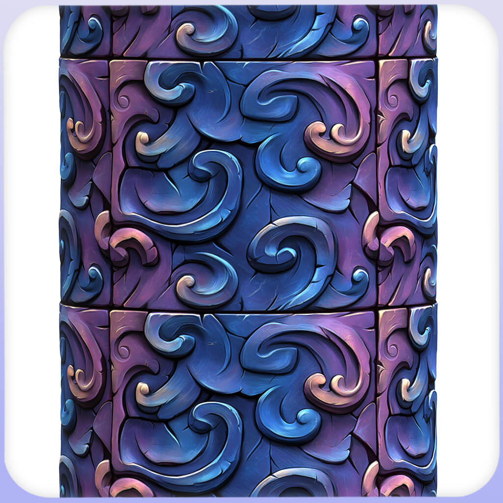 Stylized Wall Seamless Texture by zames1992d