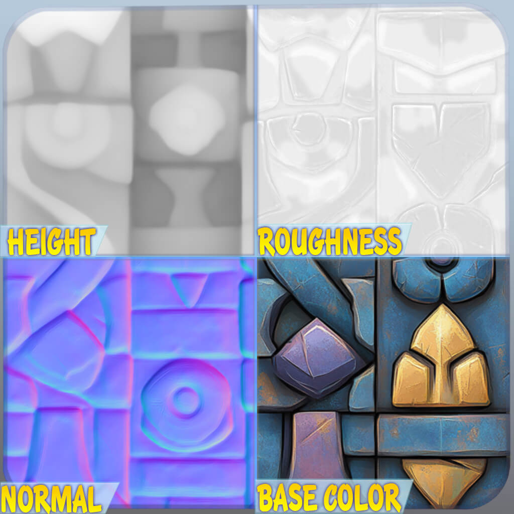 Stylized Wall Seamless Texture by zames1992d