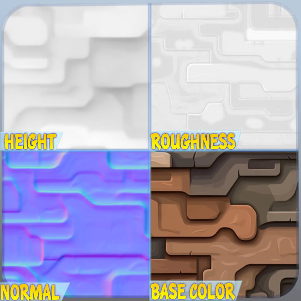 Stylized Wall Seamless Texture by zames1992d