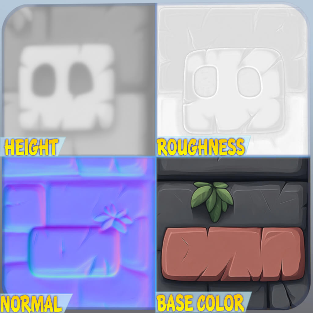 Stylized Wall Seamless Texture by zames1992d