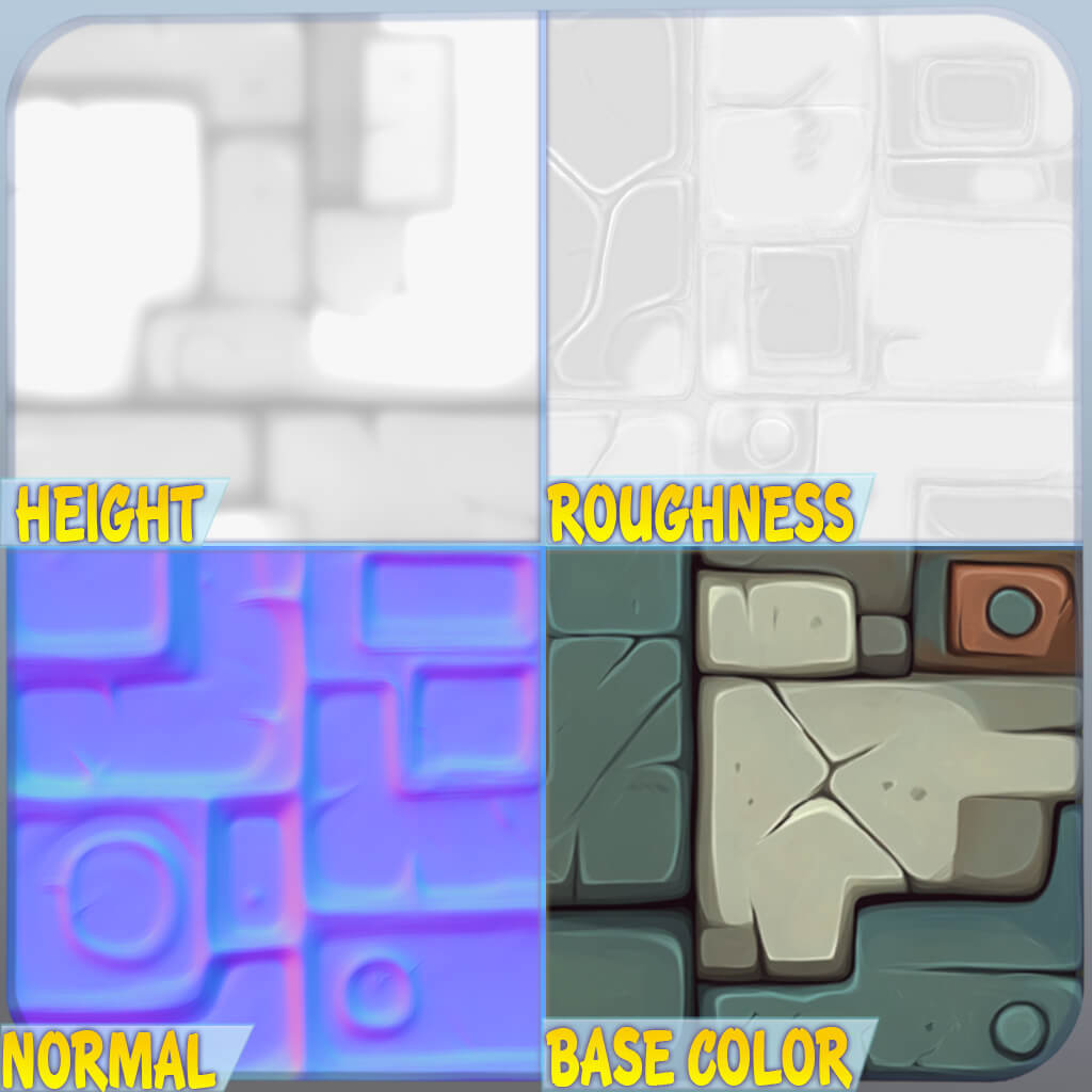 Stylized Wall Seamless Texture by zames1992d