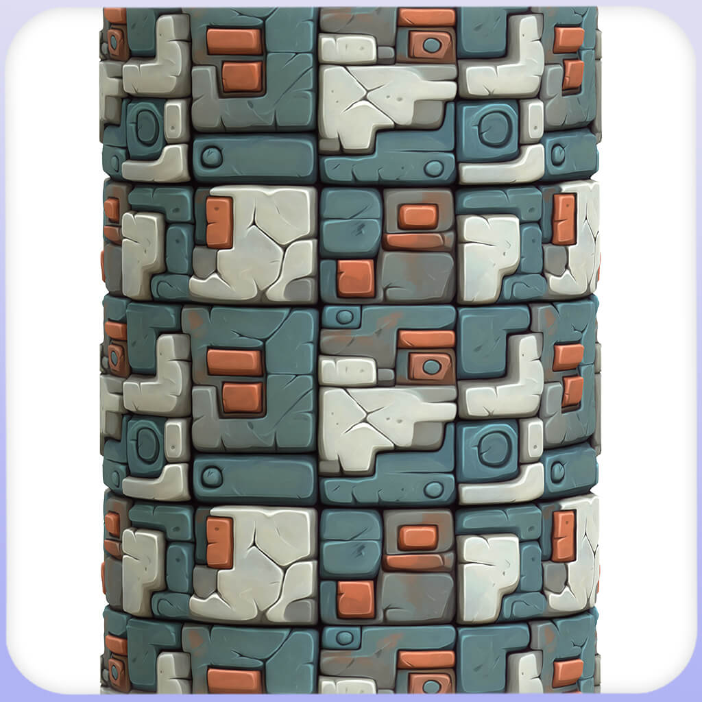 Stylized Wall Seamless Texture by zames1992d