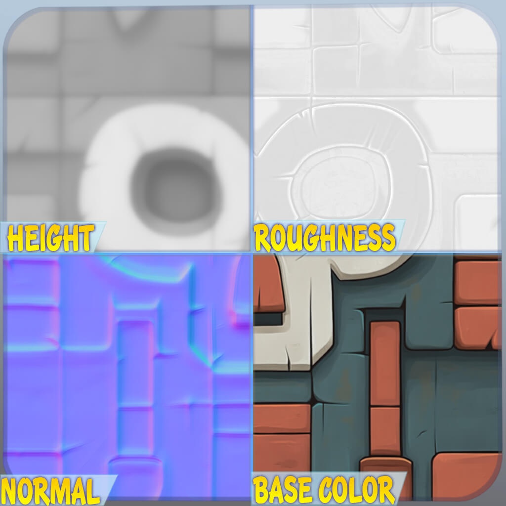 Stylized Wall Seamless Texture by zames1992d