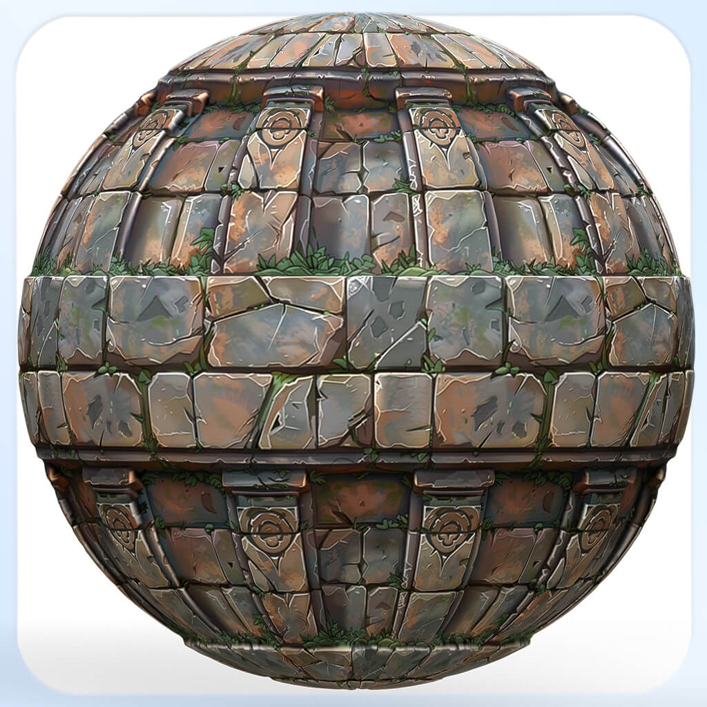 Stylized Wall Seamless Texture by zames1992d