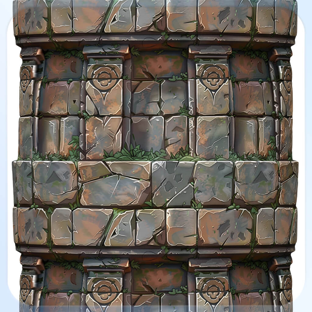 Stylized Wall Seamless Texture by zames1992d