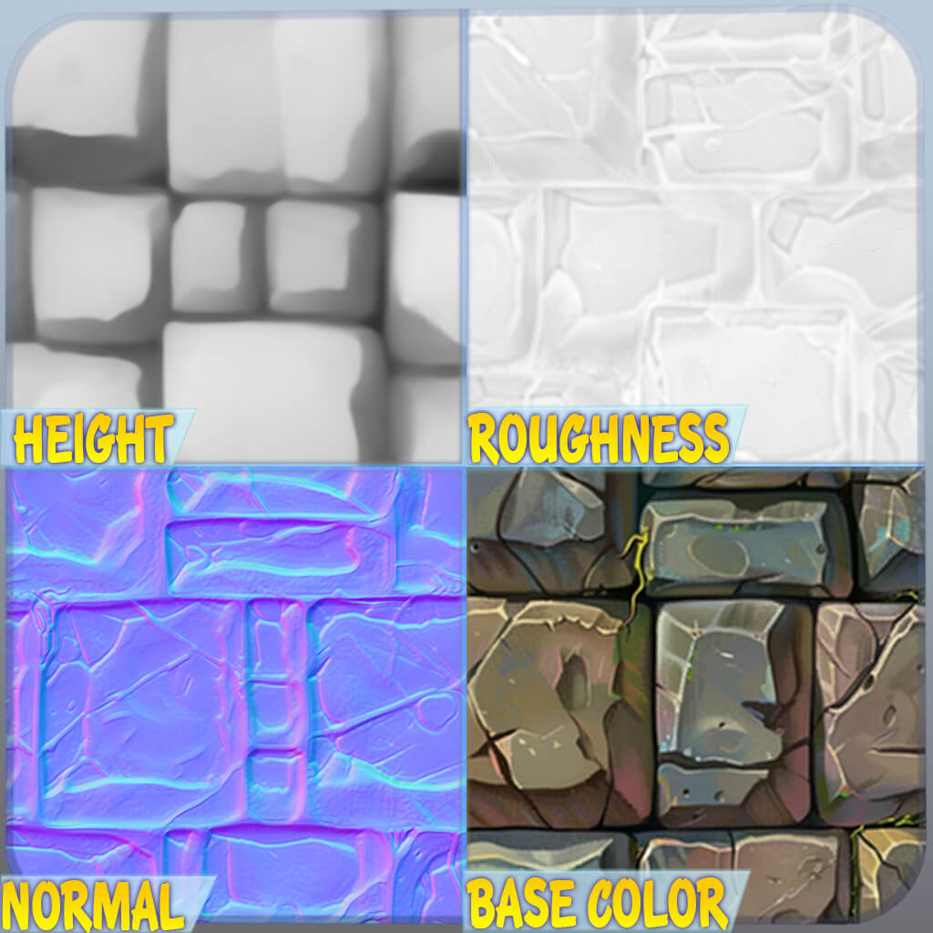 Stylized Wall Seamless Texture by zames1992d