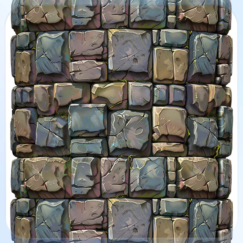 Stylized Wall Seamless Texture by zames1992d