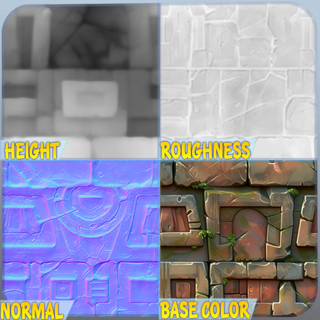 Stylized Wall Seamless Texture by zames1992d