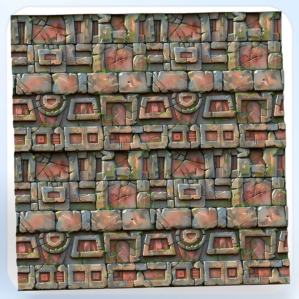 Stylized Wall Seamless Texture by zames1992d