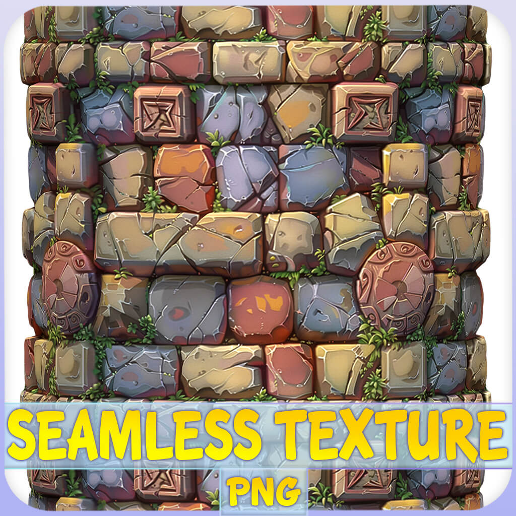 Stylized Wall Seamless Texture by zames1992d