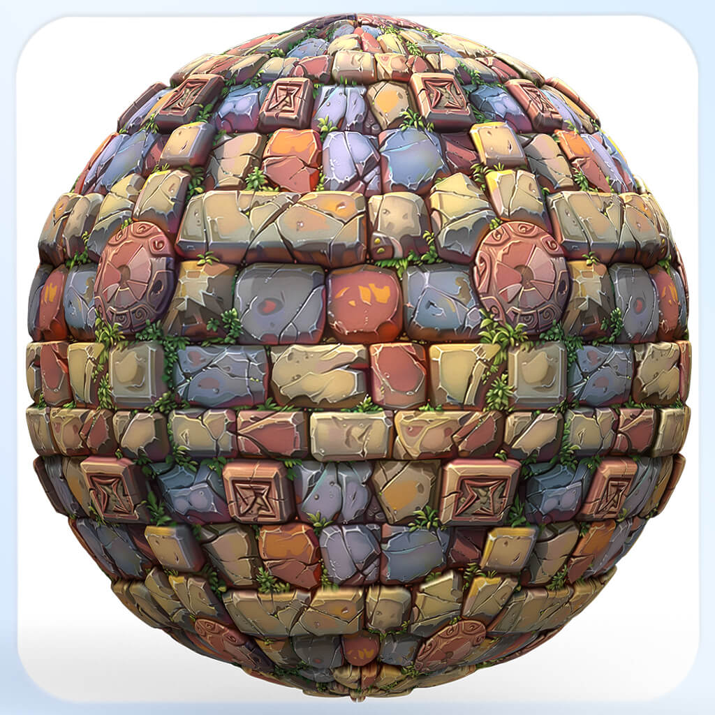 Stylized Wall Seamless Texture by zames1992d