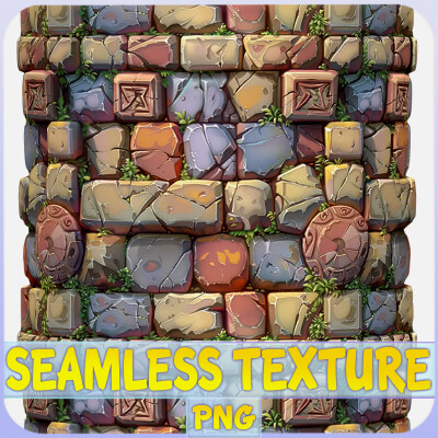 Stylized Wall Seamless Texture by zames1992d