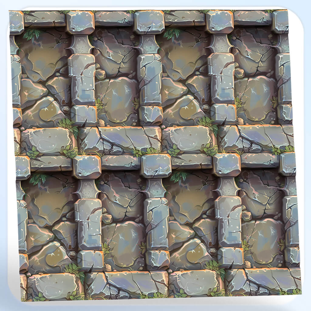 Stylized Wall Seamless Texture by zames1992d