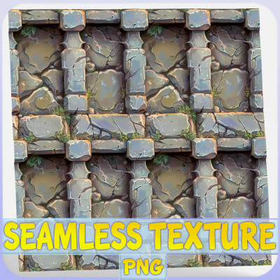 Stylized Wall Seamless Texture by zames1992d