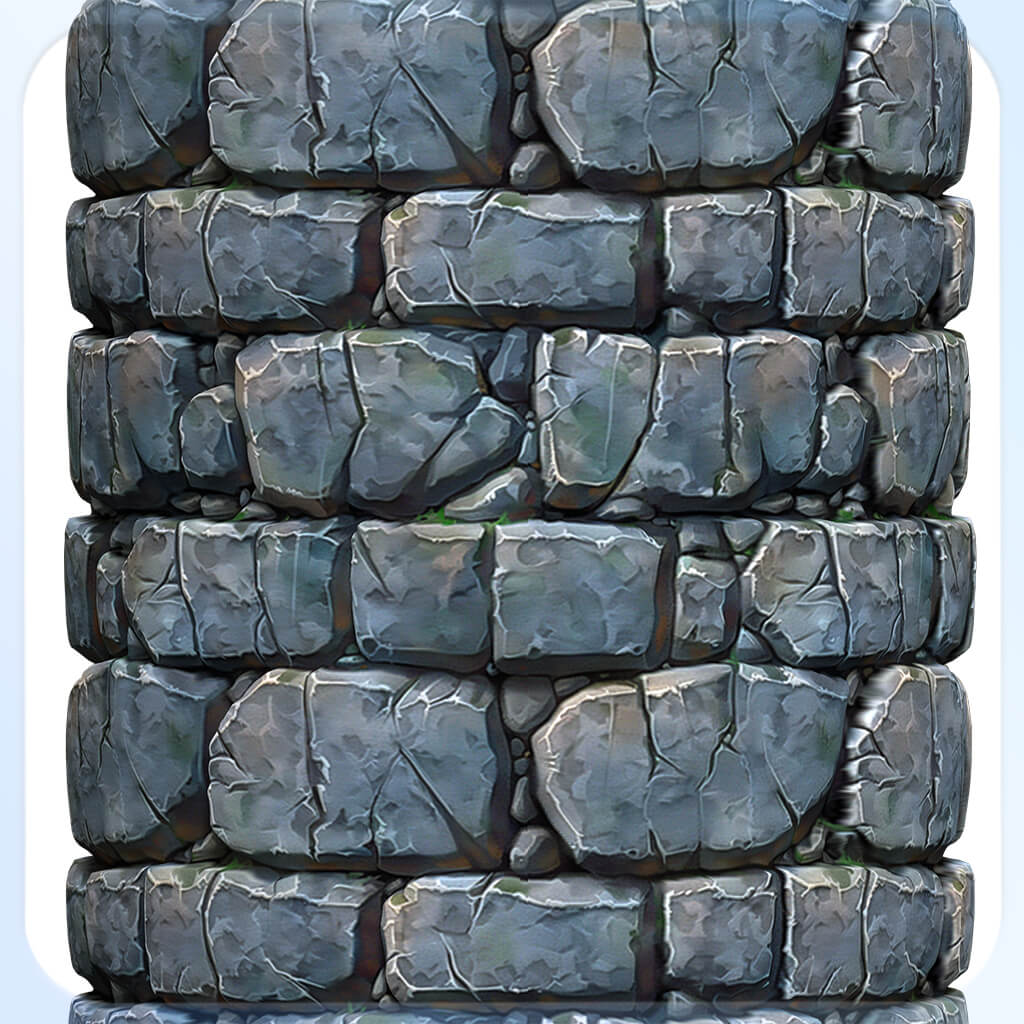 Stylized Wall Seamless Texture by zames1992d