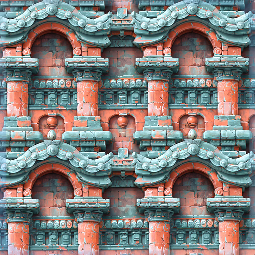 Stylized Wall Seamless Texture by zames1992d