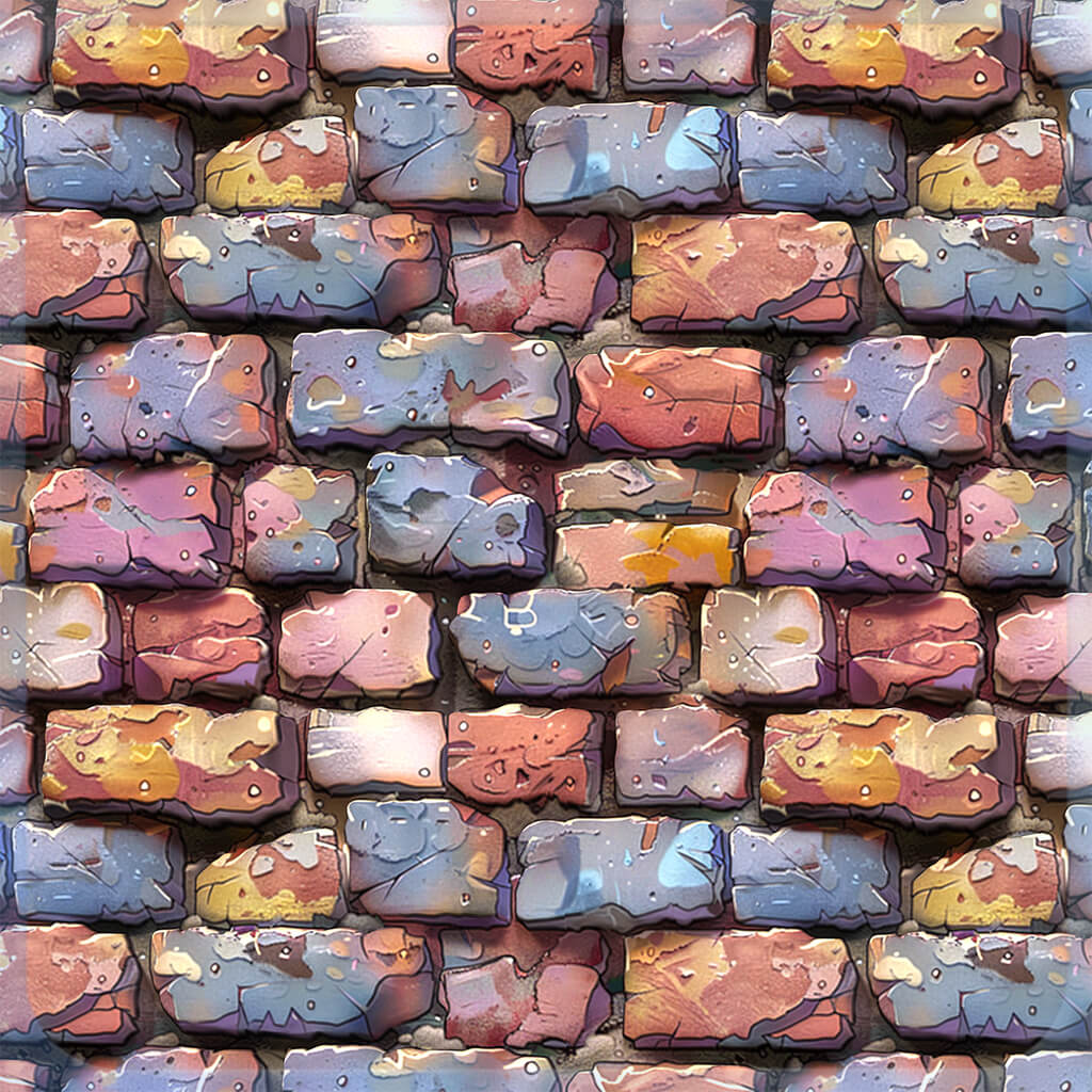 Stylized Wall Seamless Texture by zames1992d