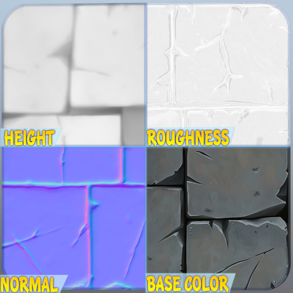 Stylized Wall Seamless Texture by zames1992d