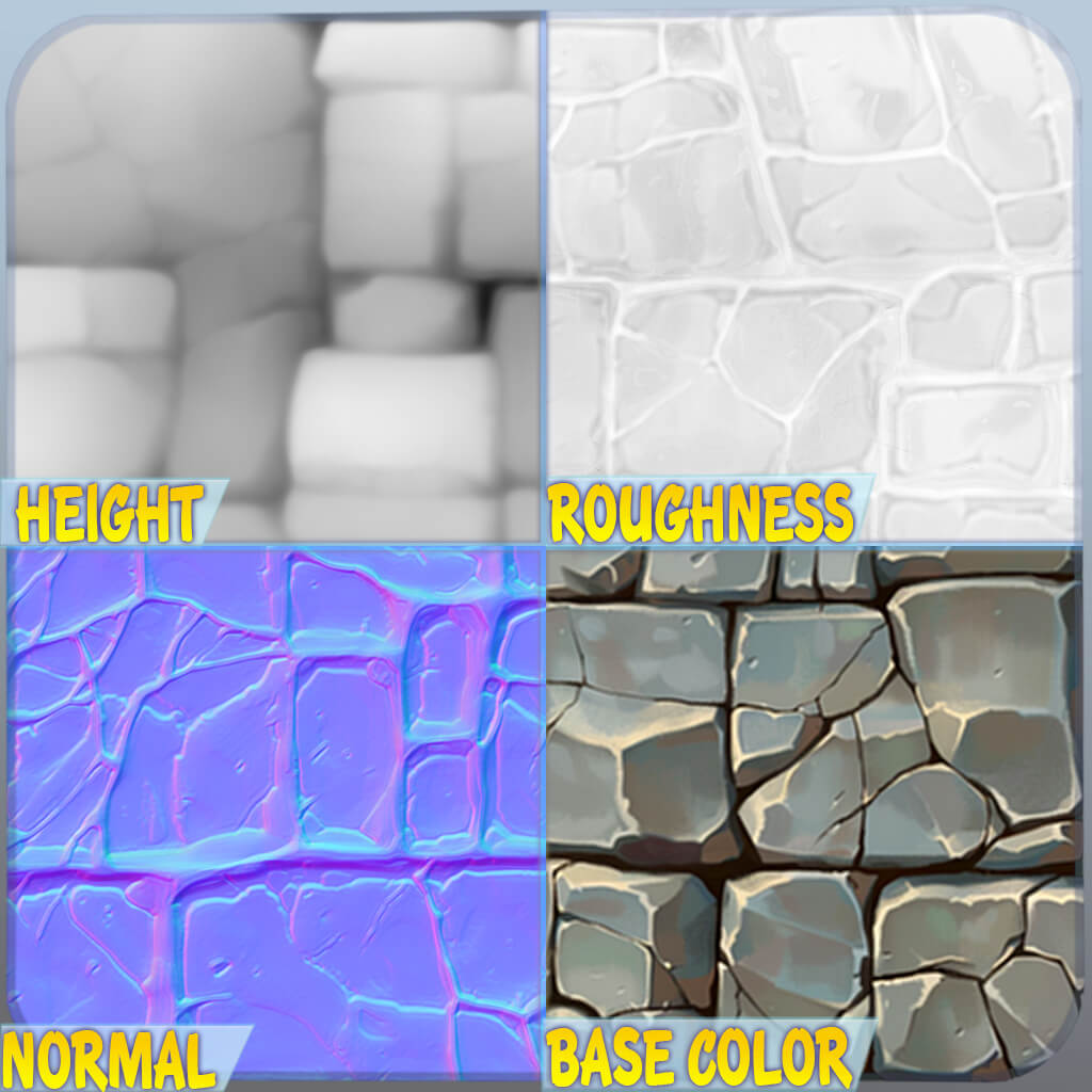 Stylized Wall Seamless Texture by zames1992d