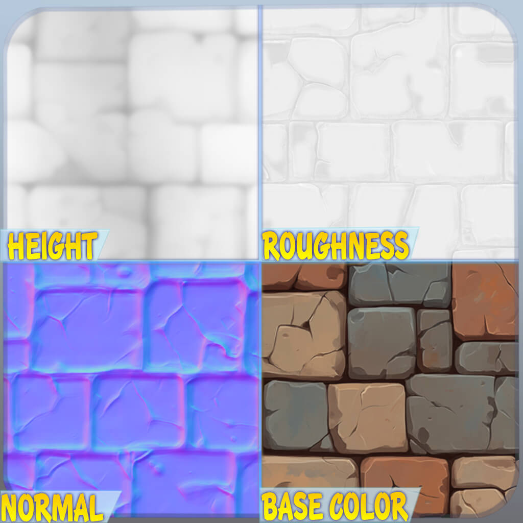 Stylized Wall Seamless Texture by zames1992d