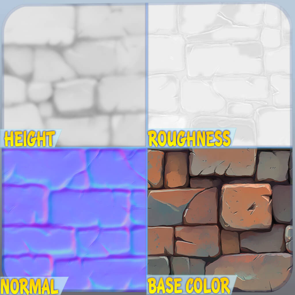 Stylized Wall Seamless Texture by zames1992d
