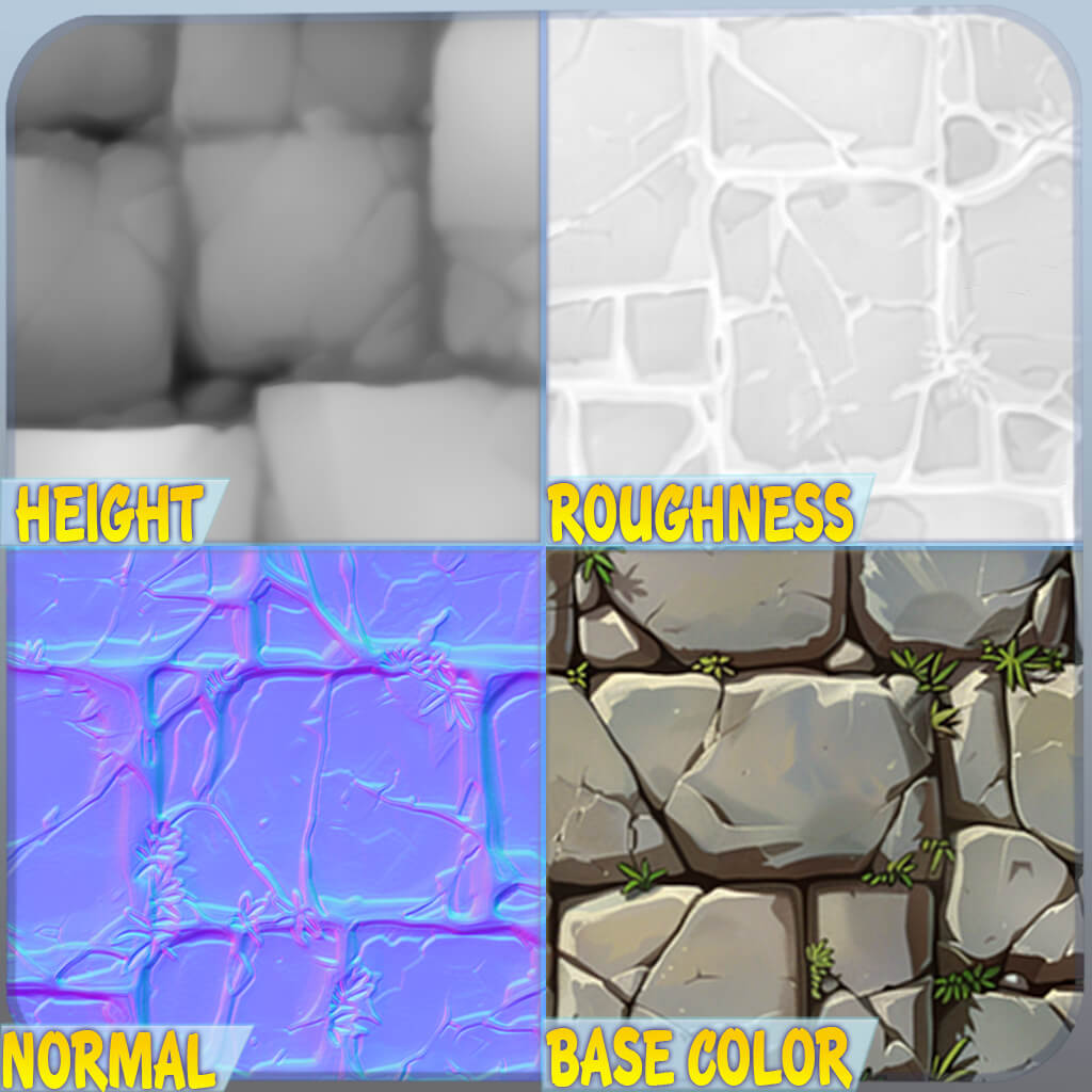Stylized Wall Seamless Texture by zames1992d
