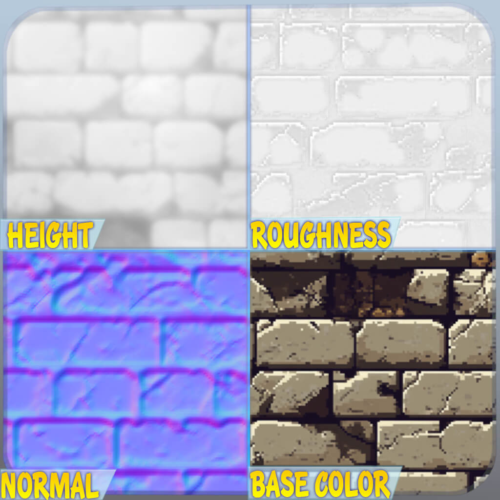 Stylized Wall Seamless Texture by zames1992d