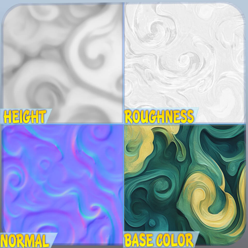 Stylized Water Seamless Texture by zames1992d