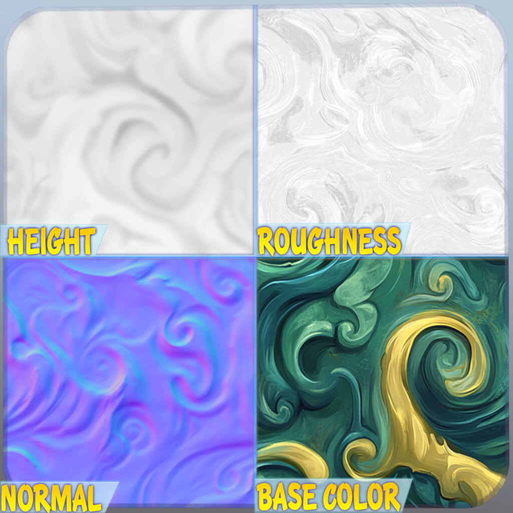 Stylized Water Seamless Texture by zames1992d