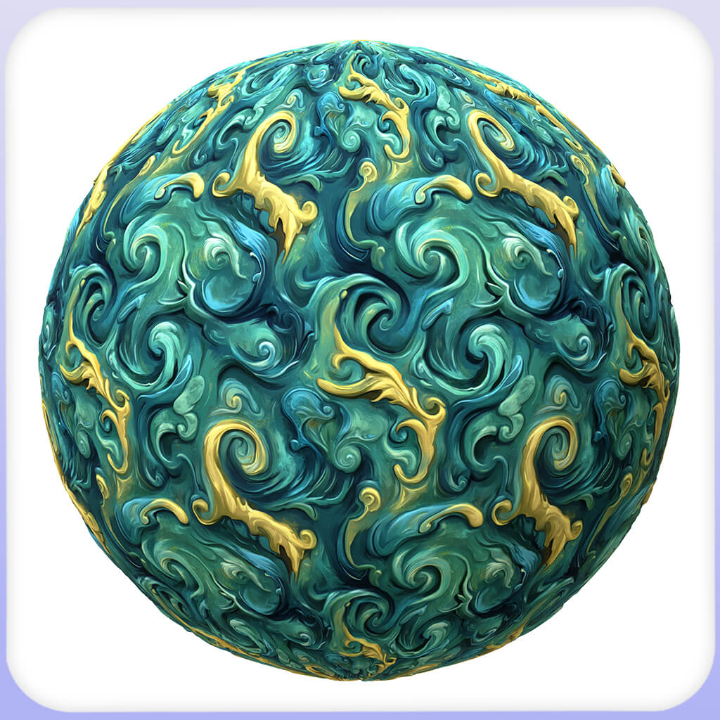 Stylized Water Seamless Texture by zames1992d