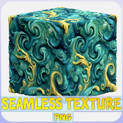 Stylized Water Seamless Texture by zames1992d