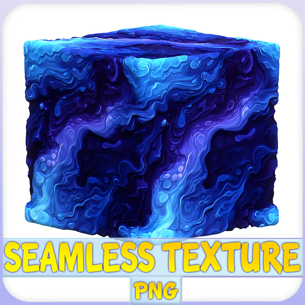 Stylized Water Seamless Texture by zames1992d