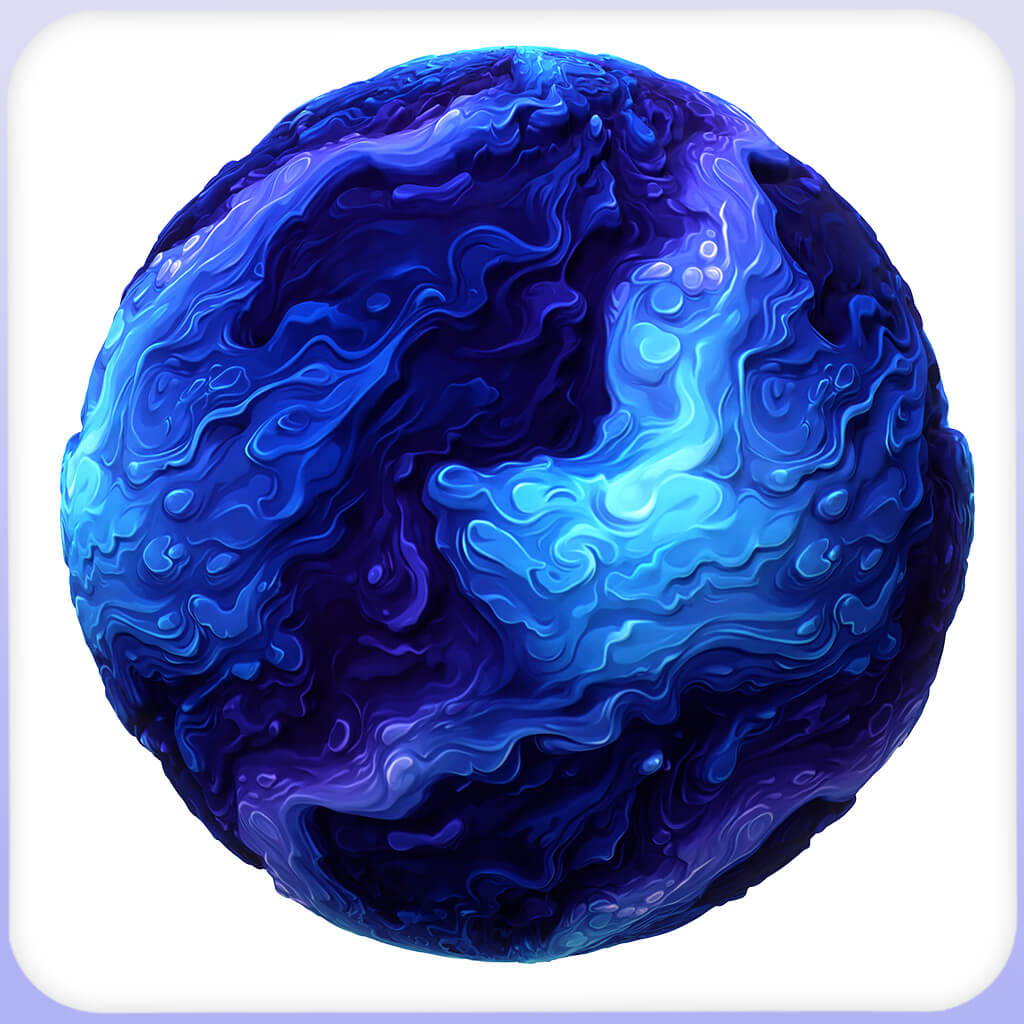 Stylized Water Seamless Texture by zames1992d