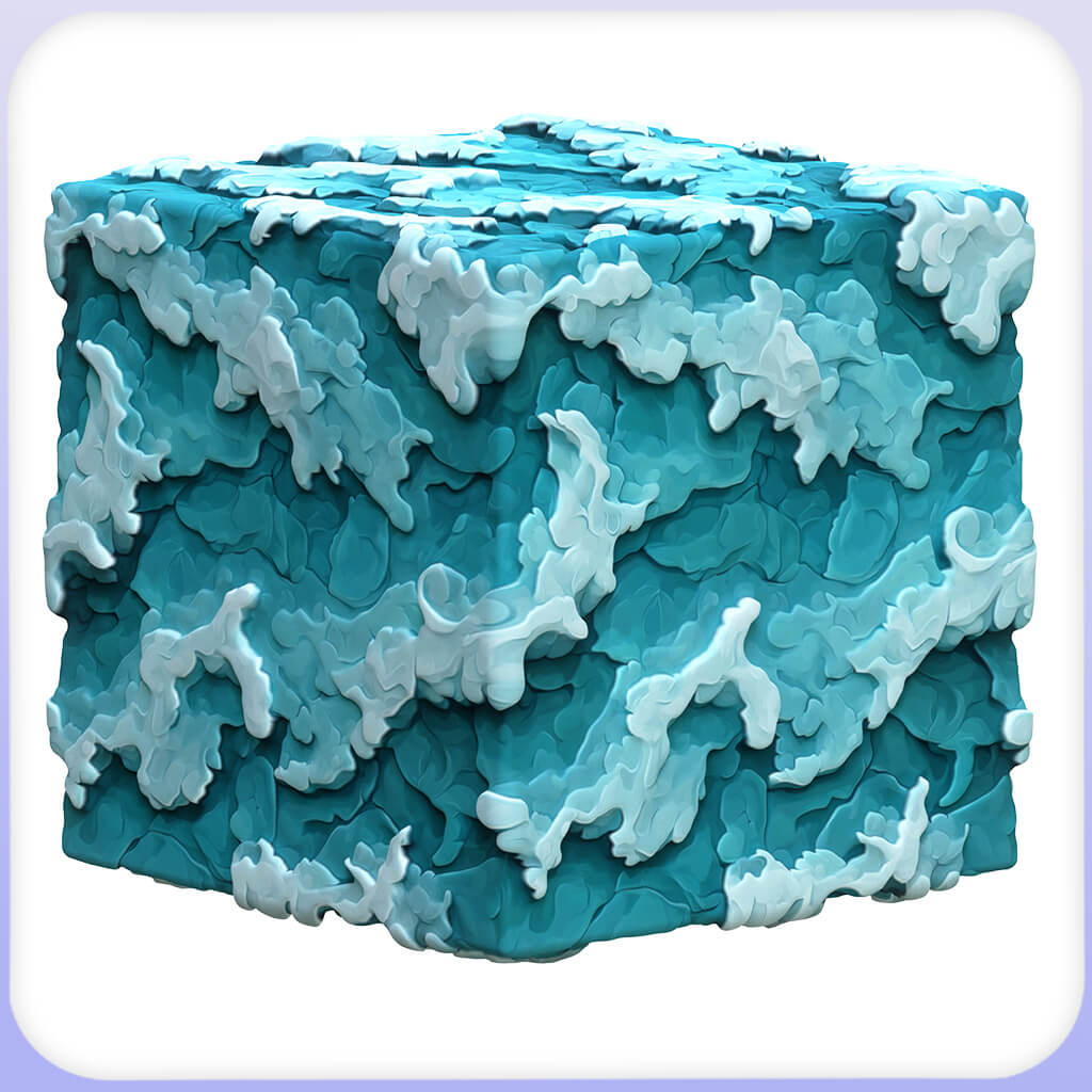 Stylized Water Seamless Texture by zames1992d
